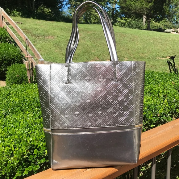 Bags | Silver Grey Tote | Poshmark